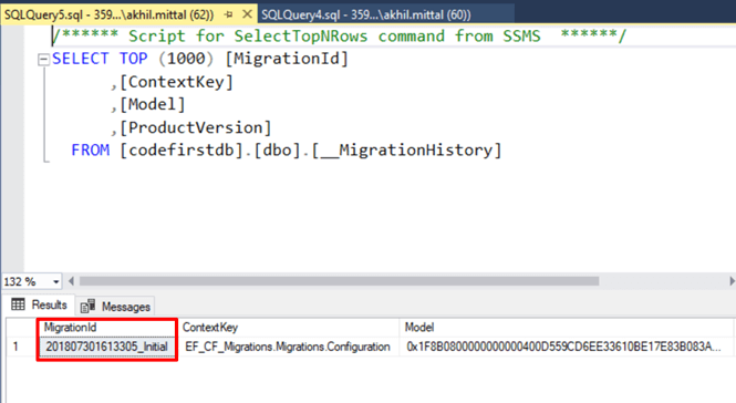 Code First Approach And Code First Migrations In Entity Framework